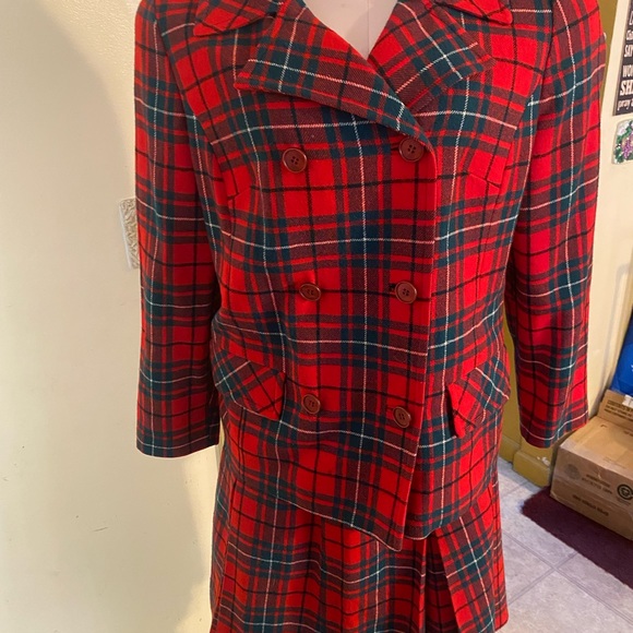 Pendleton | Other | Vintage Pendleton Wool Red Jacket Skirt Set | Poshmark